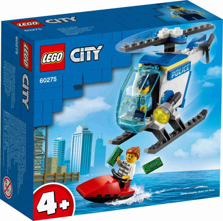 60275 LEGO® City Policijas helikopters, 4+ gadi, 2021.g.modelis 60275 ...