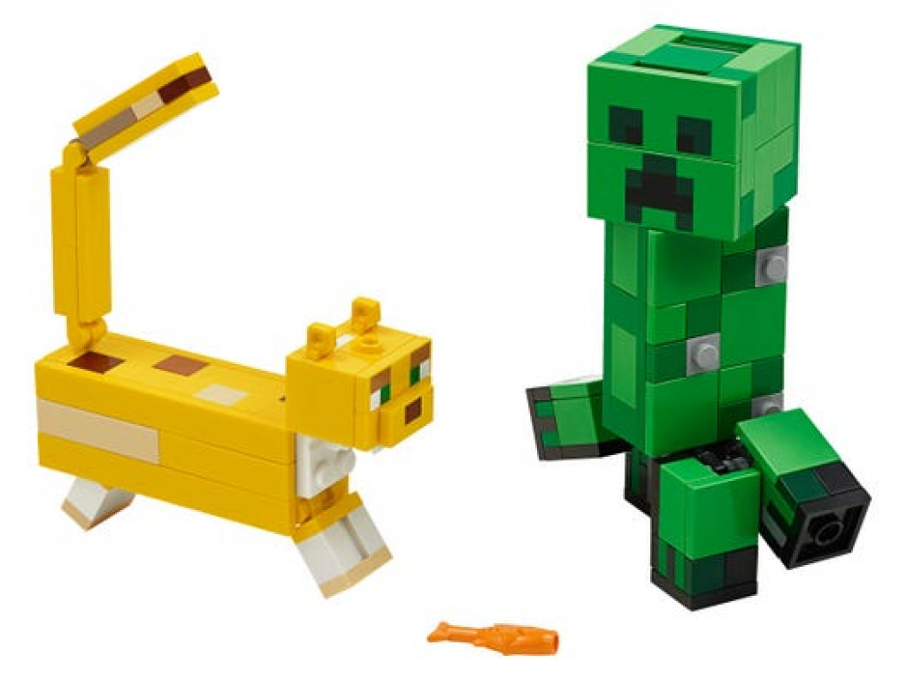 21156 LEGO® Minecraft BigFig Creeper™ un ocelots, 7+ gadi 21156 | LEGO ...