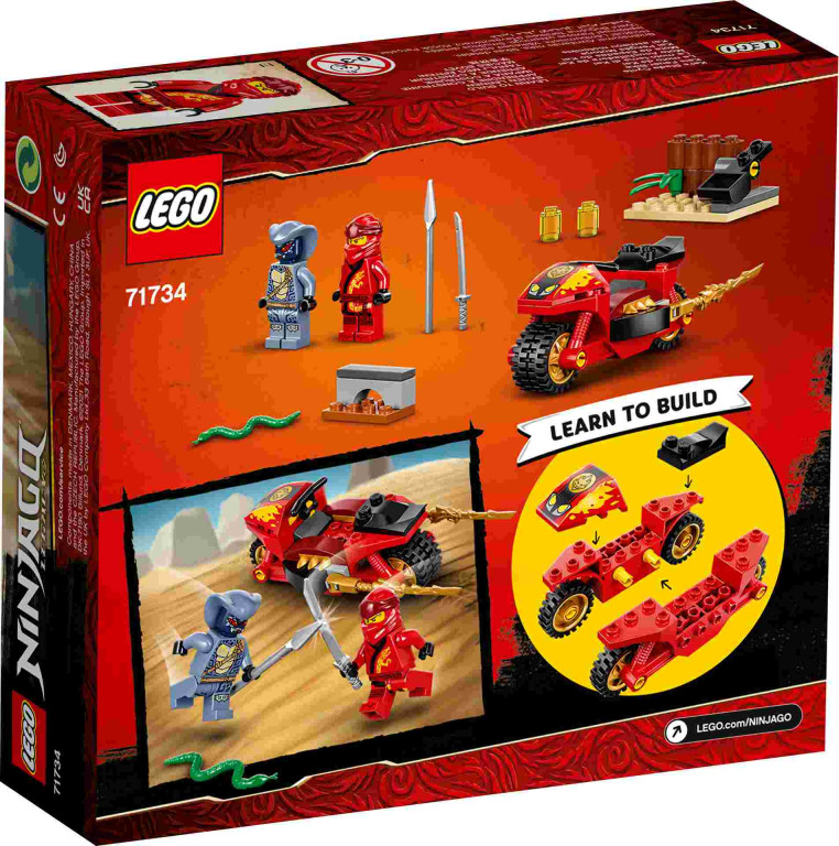 71734 LEGO® Ninjago Kai asmeņu motocikls, no 4+ gadiem, 2021 gada ...