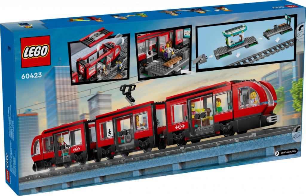 60423 LEGO® City Pilsētas tramvajs un stacija,7 + gadi, 2024 gada ...